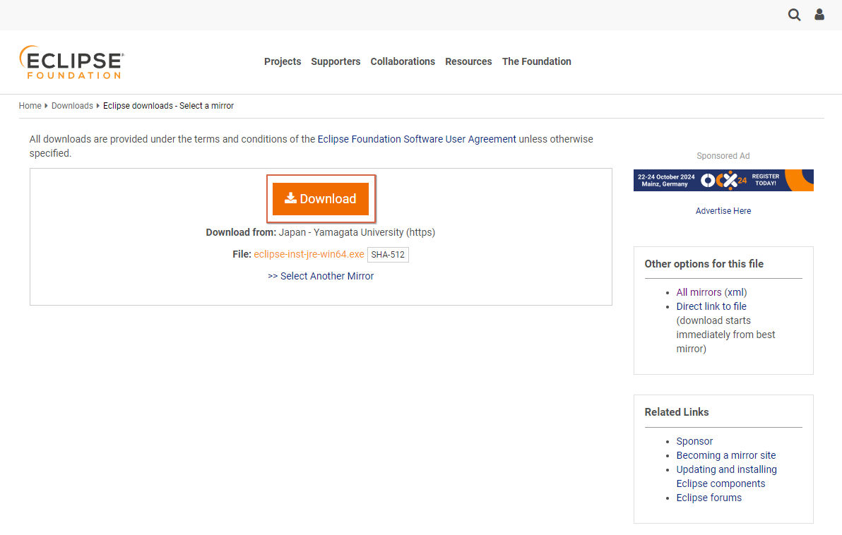 How to Install JDK 22 & Eclipse to win10